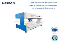 China Foot Switch PCB Depaneling Machine 60W 400mm 600mm Cutting Width Adjustable Blade for sale