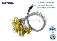 China K Type Thermocouple with Connector 0-1200°C NiCr-NiAl Ceramic Plastic for sale