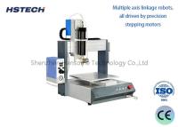 China Desktop Robotic Soldering Machine Double Soldering Tip 500x300x300mm Working Range for sale