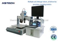 China Automatic Dual Workbenches Single Head Desktop Soldering Robot With Automatic Cleaning Function for sale