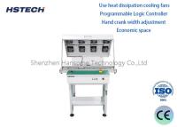 China Stainless Steel Hand Crank Width Adjustable SMT Conveyor 600mm 1000mm for sale
