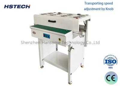 China Alloy Transporting Rail LED Button Control Link SMT Conveyor With ESD Flat Belt for sale