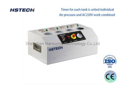 China Máquina de pasta de soldadura blanca de 4 depósitos con control automático de liberación en venta