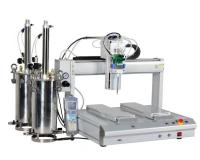 China Dual Tank Glue Dispensing Machine High Precision Automatic PCB Adhesive Dispenser for sale