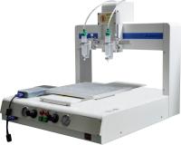 China 350W Epoxy Glue Dispensing Machine with LCD Screen - 4 Axis, 400×400×100mm Work Area, ±0.02mm Precision for sale