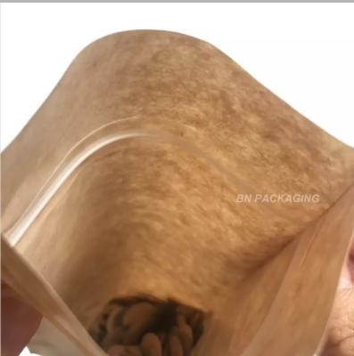 China Winkel des Leistungshebels, den kompostierbarer Beutel-Stand oben Plastik-Nahrung einsacken, bauscht sich mit Reißverschluss auf Lager zu verkaufen
