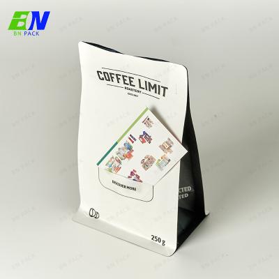 China Freundlicher Matte Kraft Coffee Card Bag flacher unterer Beutel Eco mit Reißverschluss zu verkaufen