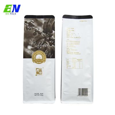 China Malote do café do produto comestível que empacota o malote inferior liso com válvula à venda