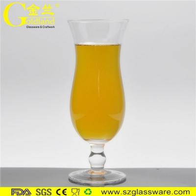 China hand made Stemmed Cocktail Glasses Hurricane Glass beer glasses for sale