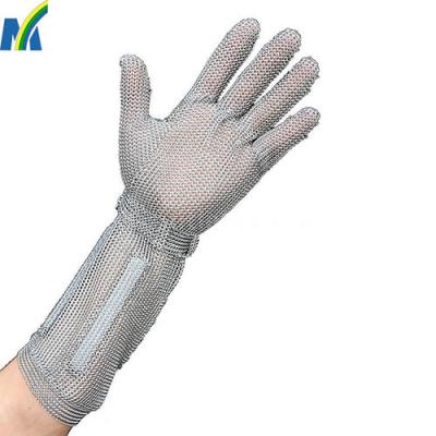 China Stainless Steel Wire Mesh Cut Resistant Gloves for sale