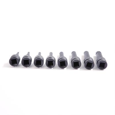 China Strong and Durable 8 pcs CR-MO M5 Hex Size Impact Socket Set for Hand Electric Tool for sale