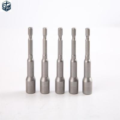 China Not Rated Class CRV Material 6.35 Hexagon 10mm*65mm*5PC Strong Magnetic Nut Driver Set for sale