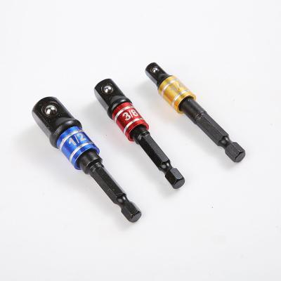 Impact Grade Socket Adapter Set with Aluminum Sleeve 1/4'' 65MM Chrome Vanadium Steel