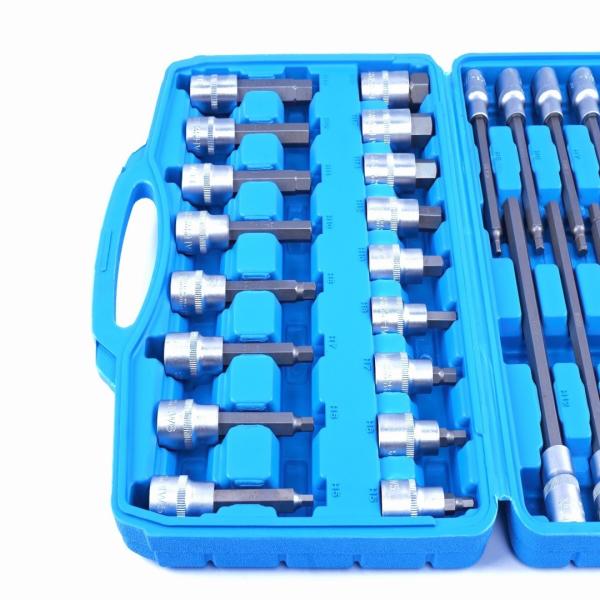 Quality CRV Material H Type 30pcs Bit Socket Set 55MM To 200MM for sale
