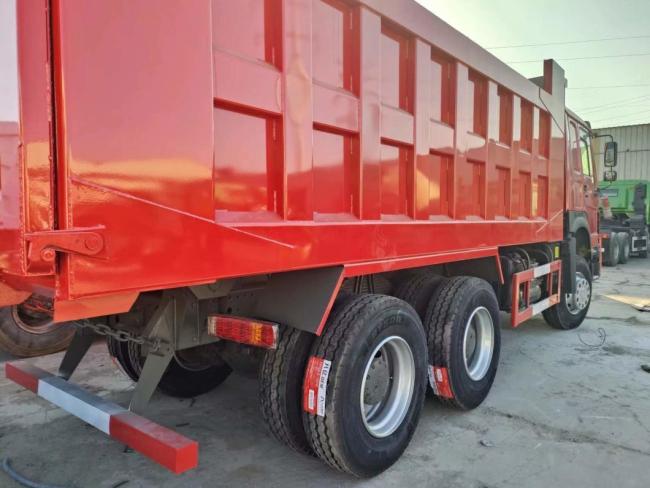 Red Transportation Truck HOWO 6*4 Cheap Tipper Truck Construction Dump Trucks for Sale