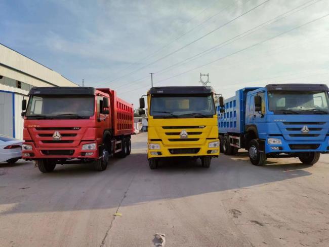 Different Colors Transportation Truck HOWO 6*4 Tipper Truck Construction Dump Trucks for Sale