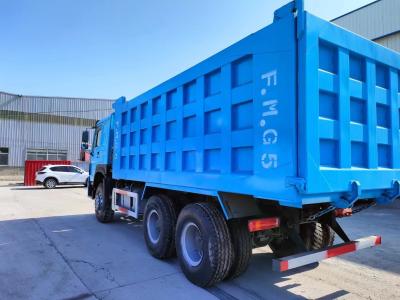 중국 375HP 중고 파우크 블루 시노트럭 HOWO 6*4 유로 3/4/5 배출량 덤프 트럭 판매용