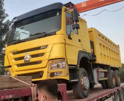 중국 10타이어 Sinotruck HOWO 6*4 중고용 덤프 트럭 전면 리프팅 스타일 배출량 유로 3/4/5 판매용