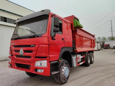 중국 전면 리프팅 스타일 10타이어 351-450hp 빨간색 U형 덤프 트럭 중고 트럭 10타이어 판매용