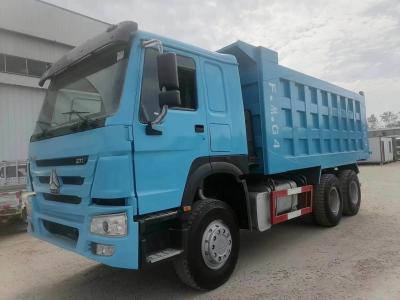 Cina Scala di sollevamento anteriore 10 pneumatici Sinotruck HOWO 6*4 Dump Truck Usato Truck in blu pavone in vendita