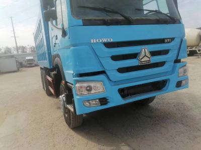 Cina Scala di sollevamento anteriore 10 pneumatici Sinotruck HOWO 6*4 Dump Truck Usato Truck in blu pavone in vendita