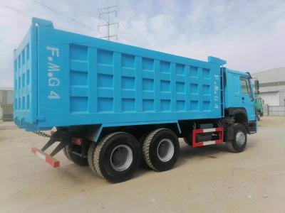 Cina Scala di sollevamento anteriore 10 pneumatici Sinotruck HOWO 6*4 Dump Truck Usato Truck in blu pavone in vendita