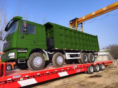 中国 手動トランスミッション Shacman 8X4 12ホイール HOWO 中古 50トン 60トン重量ダンプトラック 販売のため