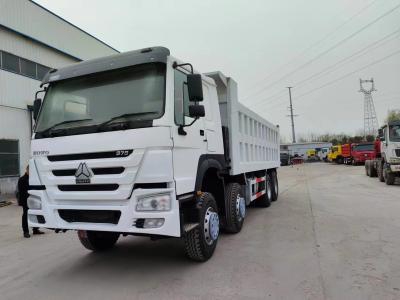 Cina 375 HP Sinotruk HOWO 8*4 Dump Truck camion usato 12 ruote Trasporto bianco in vendita