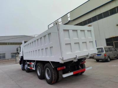 Cina 375 HP Sinotruk HOWO 8*4 Dump Truck camion usato 12 ruote Trasporto bianco in vendita