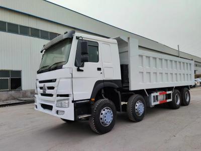 Cina 375 HP Sinotruk HOWO 8*4 Dump Truck camion usato 12 ruote Trasporto bianco in vendita