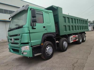 중국 12 타이어 Sinotruk HOWO 8*4 덤프 트럭 중고 트럭 수동 변속기와 녹색 판매용