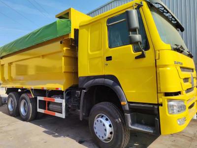 중국 6*4 노란색 U형 틱퍼 트럭 오른쪽 운전 건설 덤프 트럭 HOWO 좌석 ≤5 판매용