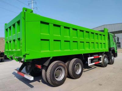 중국 시노트룩 HOWO 8*4 덤프 트럭 375HP 녹색 색상 10500 x 2600m x 3400mm 판매용