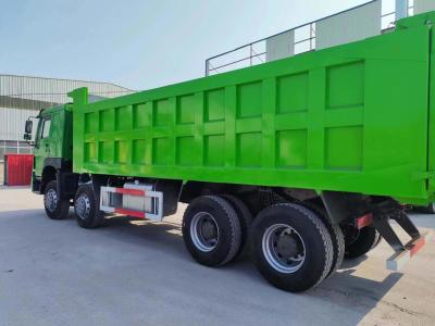 중국 시노트룩 HOWO 8*4 덤프 트럭 375HP 녹색 색상 10500 x 2600m x 3400mm 판매용