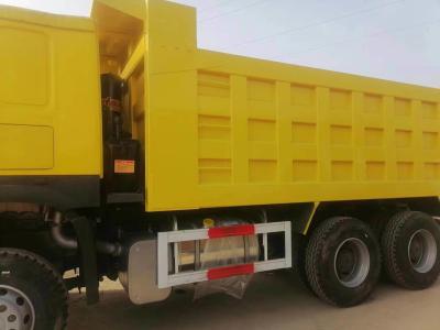 중국 반사 타이어 디자인 시노트럭 HOWO 6*4 노란색 덤프 트럭 수동 변속기 판매용