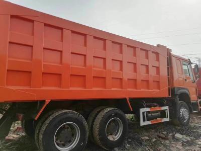 중국 오렌지 HOWO 덤프 트럭 6*4 1 년 판매 후 서비스와 좌석 ≤5와 함께 10 바퀴 판매용