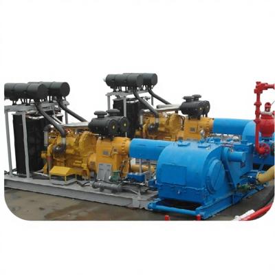 China Carbon Steel Mud Pump Skid Package API Standard Engine Driven OEM Design for sale