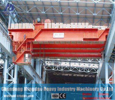 China 160/ 50 Ton QD Double Girder Overhead Bridge Crane with Electric Trolley Winch for sale