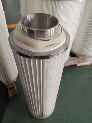 Cina Spunbond ha pieghettato la cartuccia di filtro dalla polvere con la copertura di acciaio inossidabile del filo in vendita