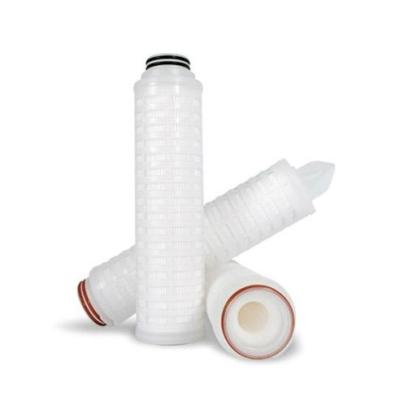 China PP Pleated Filter Cartridge High Flow Rate Efficiency 99% Ffiltration Efficiency 99.8% Particles Larger Than 0.3-0.5um for sale