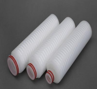 Cina Cartuccia filtrante pieghettata in PTFE idrofobico, resistente agli agenti chimici, alte temperature in vendita