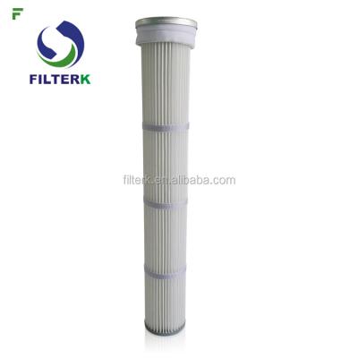 China Polyester Pleated Pulse Jet Filter 178mm x 1000mm 99.99% Efficiency for sale