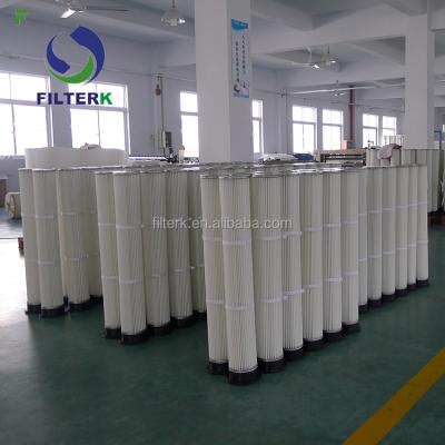 China FILTERK Pleated Bag Filter 150x1000mm for Asphalt Plant for sale