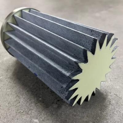 China 99% Efficiency 0.01 Micron Porosity 115*65*200mm Volkmann Replacement Vacuum Conveyor Filter Element Cartridge Filter for sale