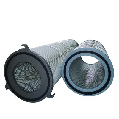 China 3 Lugs Industrial Air Filter , Aluminum Cap Dust Extraction Filters GTJ3266 Model for sale