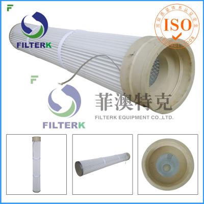 China Bottom Loader Dust Collector Replacement Filter Bags , Pleated Industrial Dust Collector Bags for sale