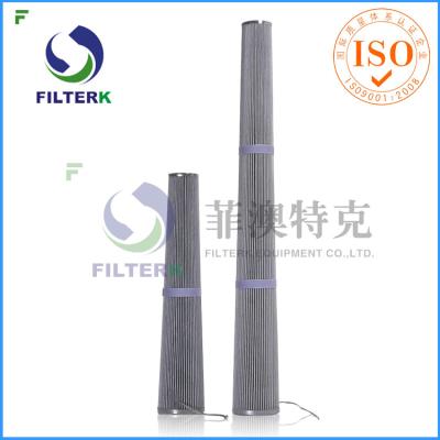 China Conical Thread Pleated Filter Bags For Dust Collecting Polyester Media for sale