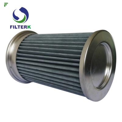 China Pleated Vacuum Pump Filter Element , Clean Side Removal Vacuum Pump Inlet Filter for sale