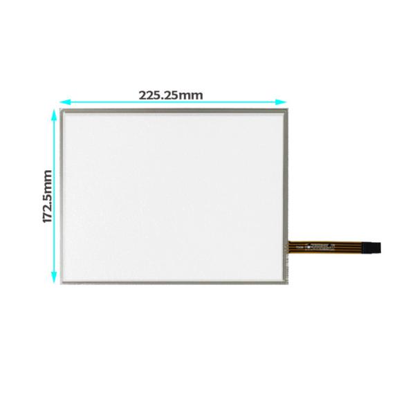 Quality 10.4 Inch 4 Wire Resistive Touch Screen Display With ITO Film On ITO Glass Layers For EMI Imunity for sale