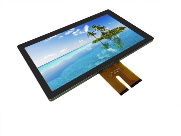 Quality 15.6-inch 10mm Anti-Explosive Glass Touch Overlay With Projected Capacitive Touch Technology Bonded On LCD Panel for sale